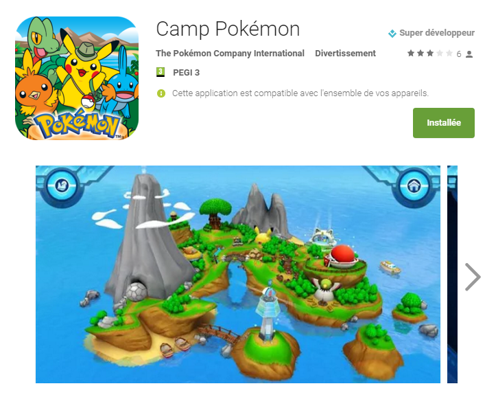 Camp Pokémon arrive sur Android et IOS ! - Pokégraph